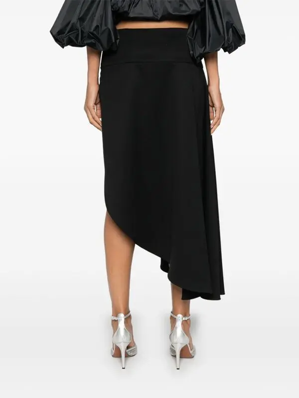 Alaïa Wool Asymmetric Skirt