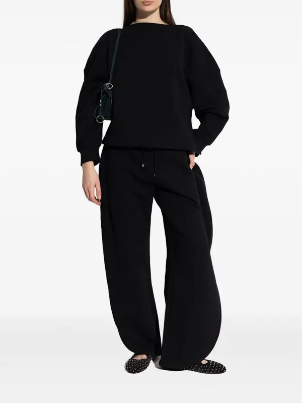Alaïa Cotton Sweatshirt - Black