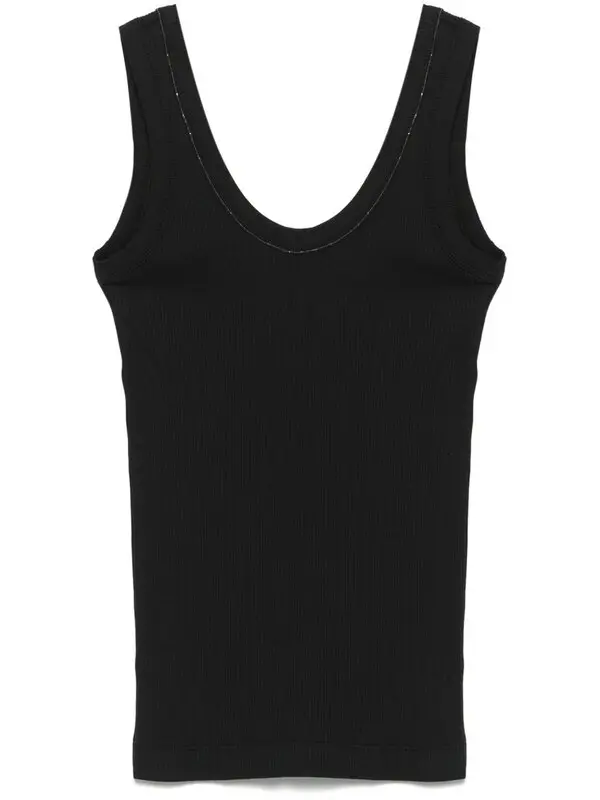 Brunello Cucinelli Cotton Tank Top - Black