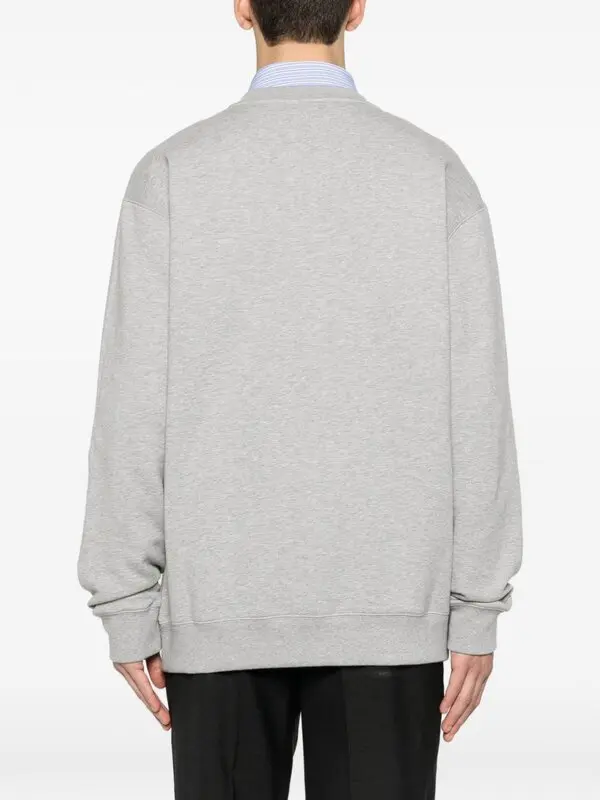 Gucci Logo Cotton Sweatshirt - Grey