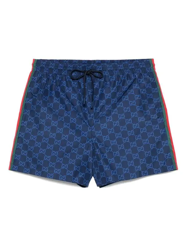 Gucci Gg Swim Shorts - Blue