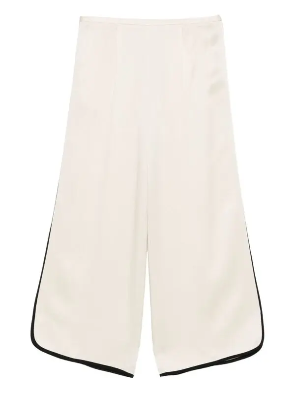 FORTE_FORTE Cropped Trousers - White