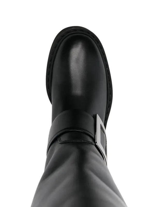 ROGER VIVIER Viv Rangers High Leather Boots