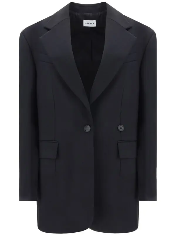 PAROSH Wool Single-breasted Blazer Jacket