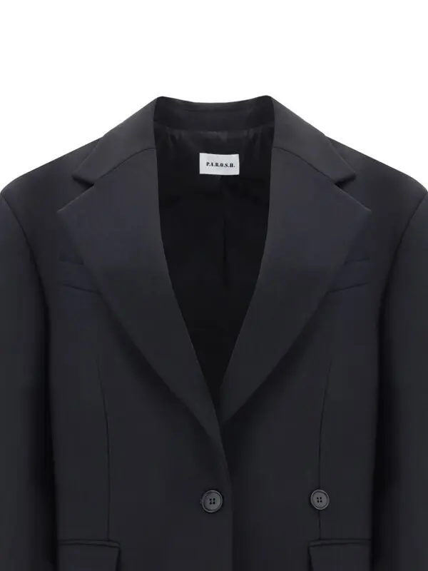 PAROSH Wool Single-breasted Blazer Jacket