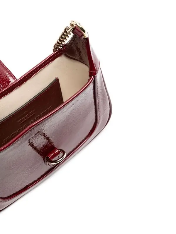 Gucci Jackie Notte Patent Leather Mini Bag - Red