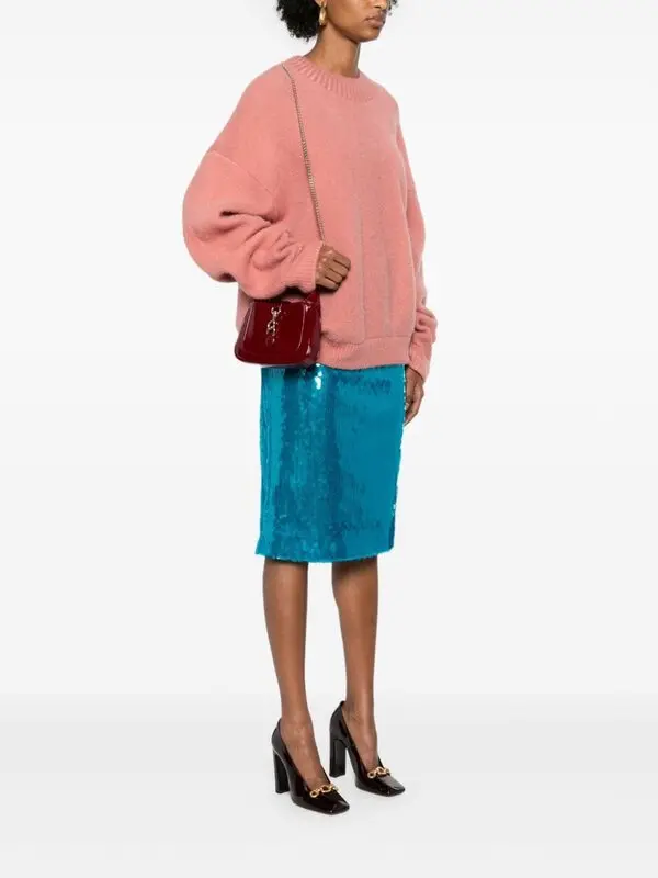 Gucci Jackie Notte Patent Leather Mini Bag - Red