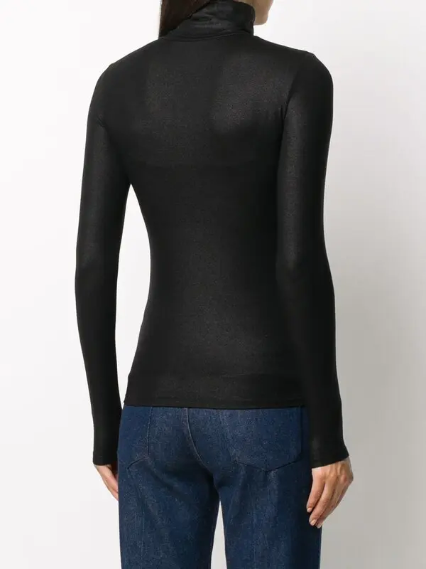 Majestic International Lurex High-neck Sweater