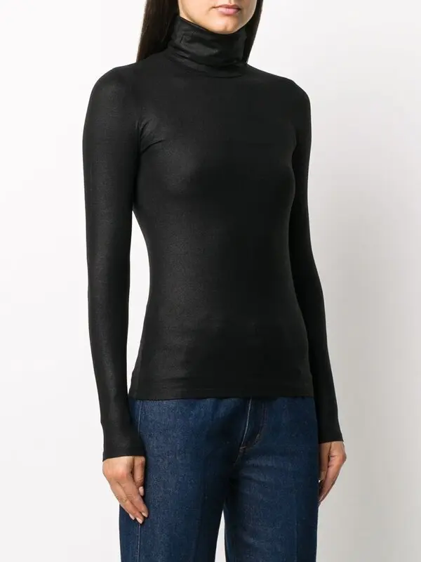 Majestic International Lurex High-neck Sweater
