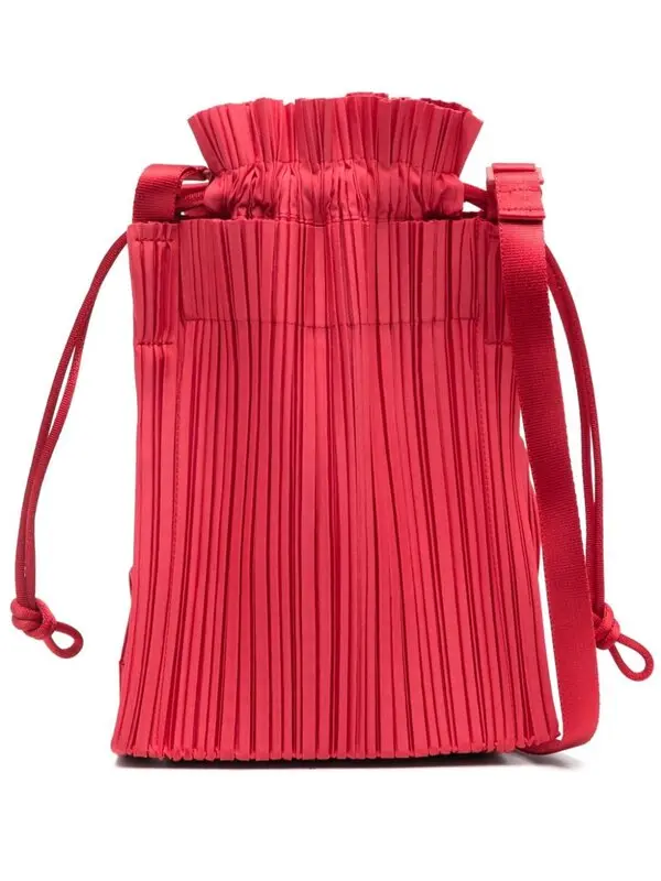 Issey Miyake Square Pleated Bucket Bag