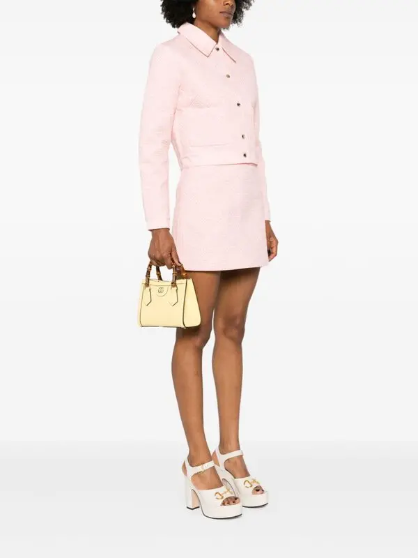 Gucci Diana Small Leather Tote Bag - Yellow