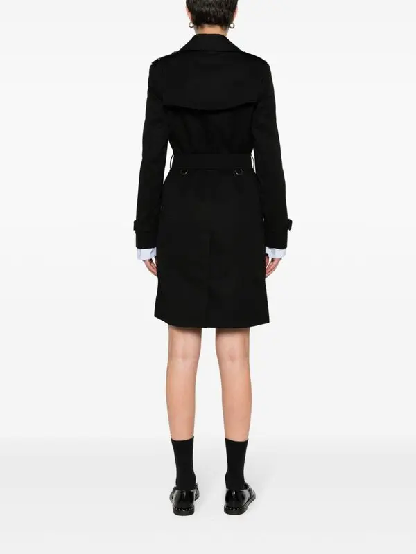 Burberry Chelsea Cotton Trench Coat - Black