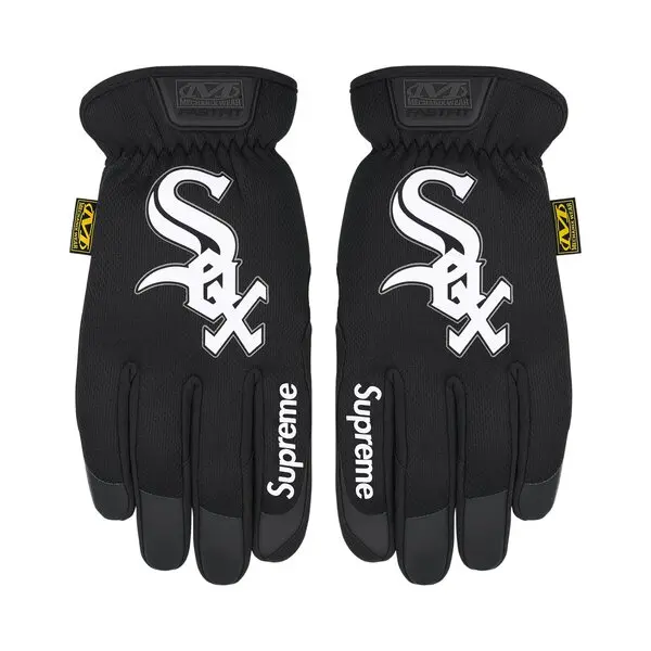 Supreme X Mechanix Fastfit Mlb Teams Gloves - Black