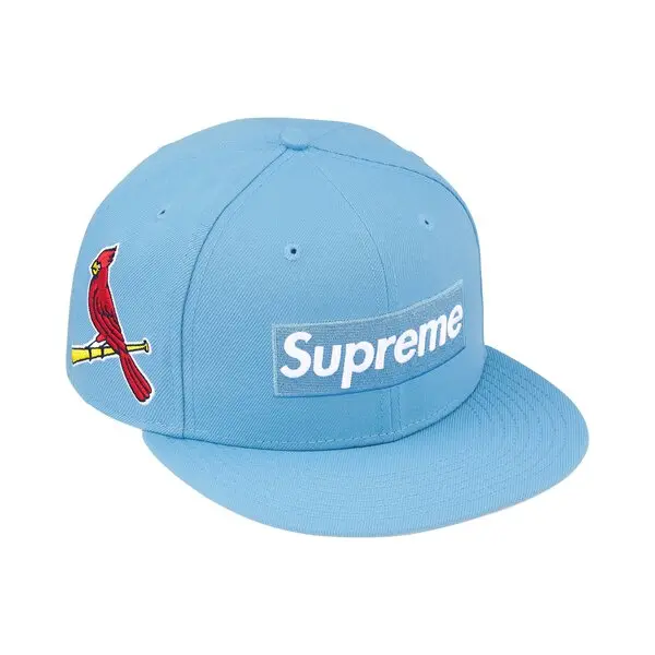 Supreme X Mlb Teams Box Logo New Era Cap - Blue