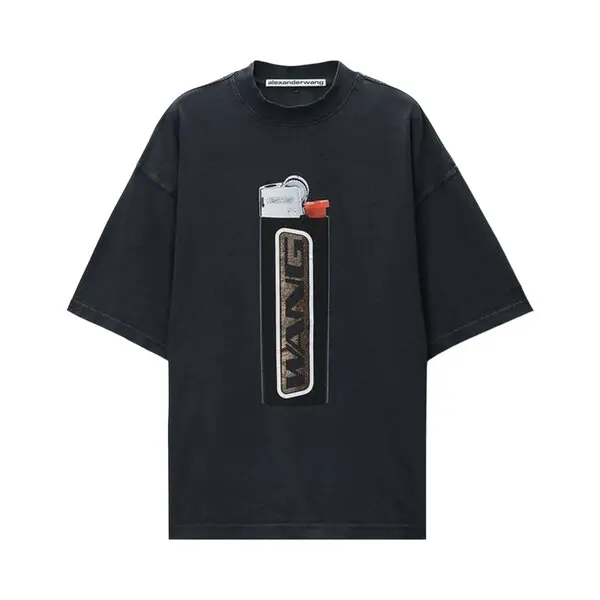 Alexander Wang Short-sleeve Tee With Graphic - Black