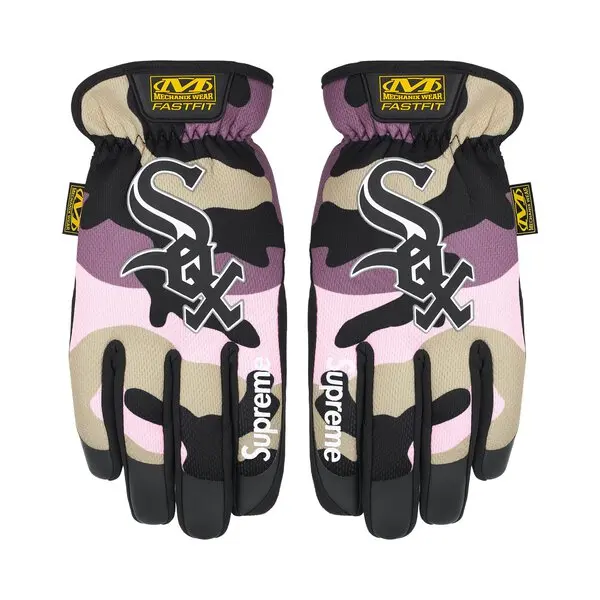 Supreme X Mechanix Fastfit Mlb Teams Gloves - Pink