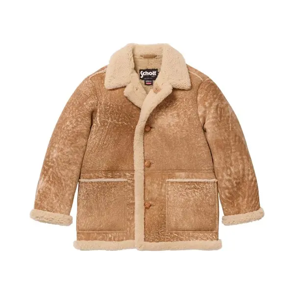 Supreme X Schott Shearling Coat