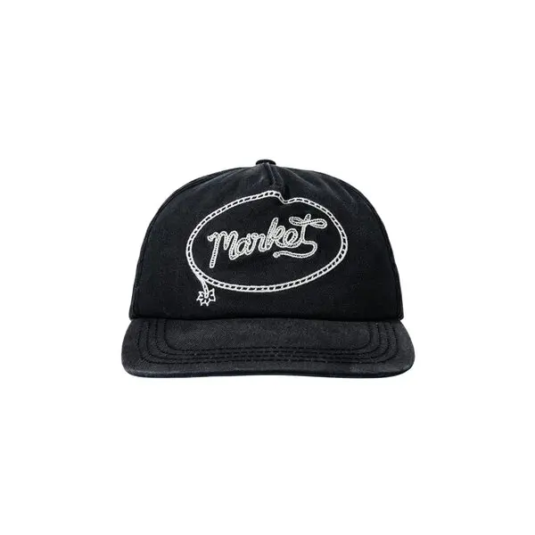MARKET Lasso Lockup 5-panel Cap - Black