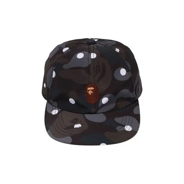 A BATHING APE Dot Camo Panel Cap - Black