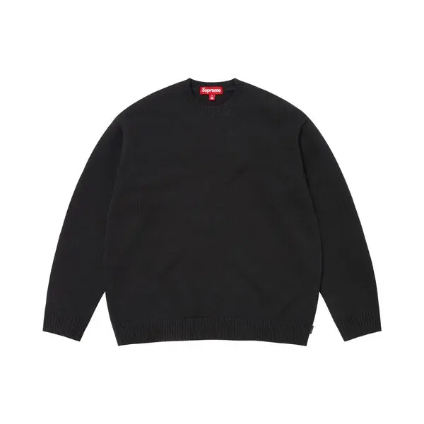 Supreme Angora Script Sweater - Black