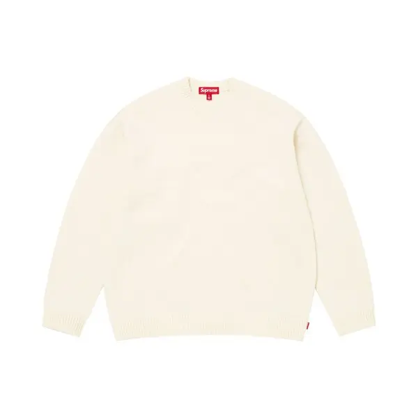 Supreme Angora Script Sweater - Cream