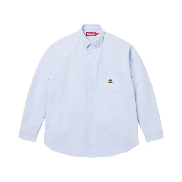 Supreme Loose Fit Flannel Oxford Shirt - Blue