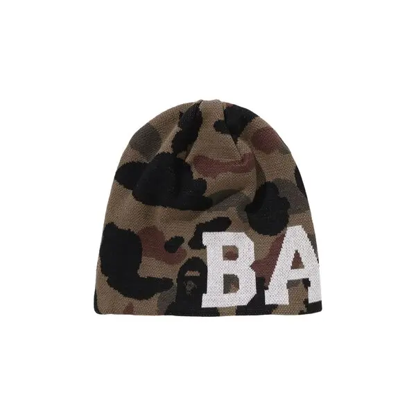 A BATHING APE 1st Camo Knit Cap - Green