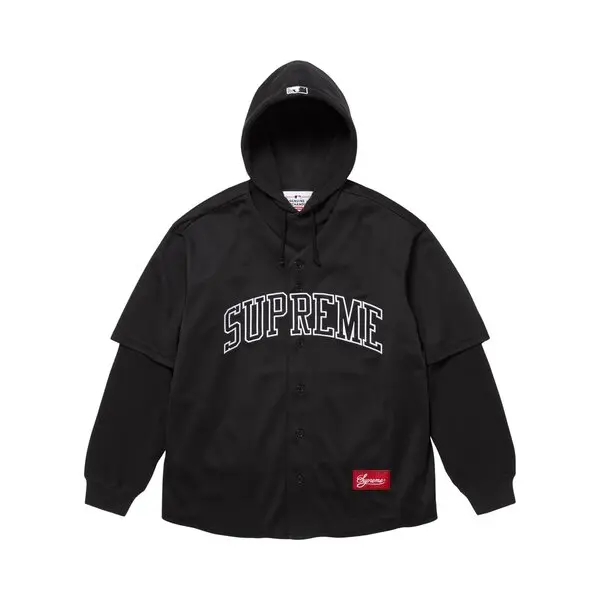 Supreme X Chicago White Sox Hooded Jersey - Black