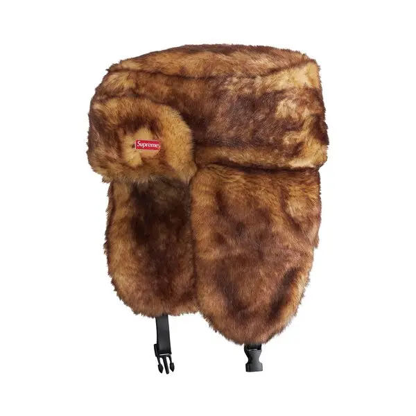 Supreme Fur Ushanka Hat - Brown