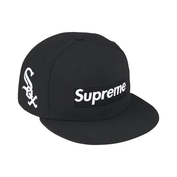 Supreme X Mlb Teams Box Logo New Era Cap - Black