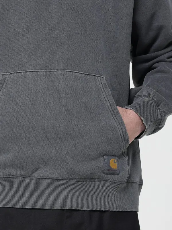 Carhartt Work In Progress Crewneck Sweatshirt With Pocket Detail - Black