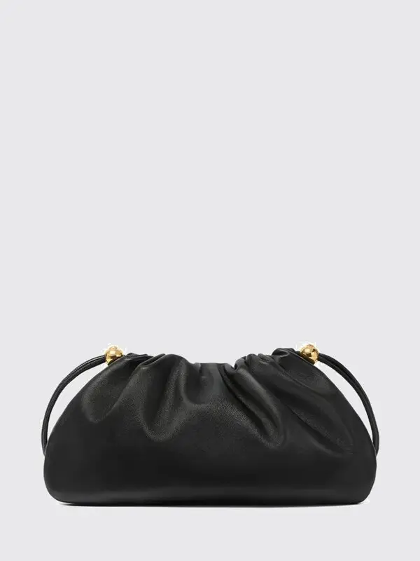 Versace Leather Clutch With Medusa Detail - Black