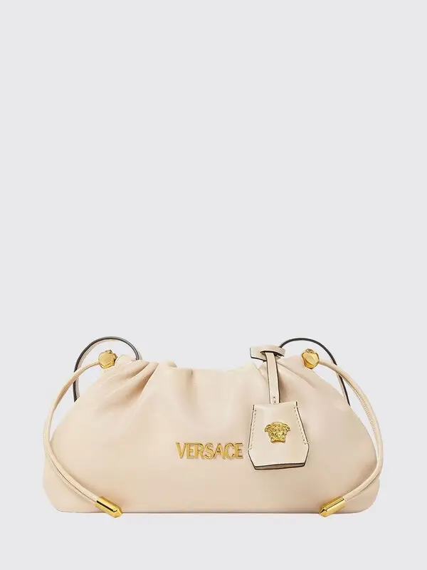 Versace Leather Clutch With Medusa Detail