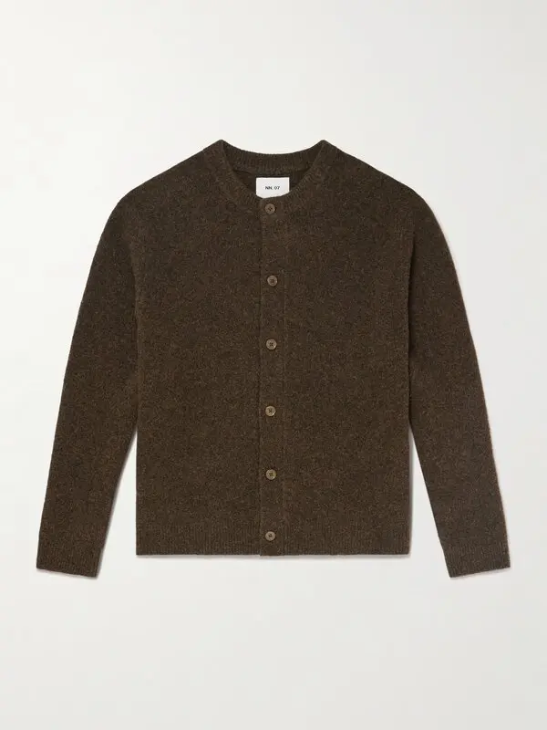 Nn07 Jasper 6683 Wool-blend Cardigan - Brown