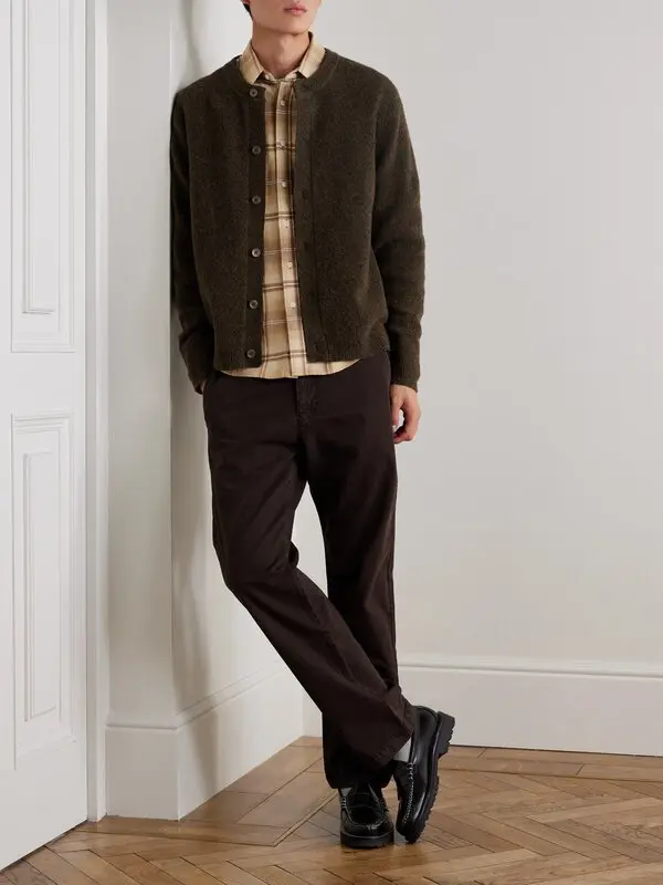 Nn07 Jasper 6683 Wool-blend Cardigan - Brown