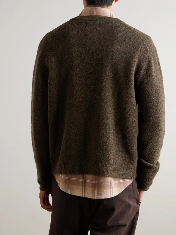 Nn07 Jasper 6683 Wool-blend Cardigan - Brown