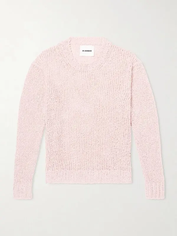 JIL SANDER Linen Sweater - Pink