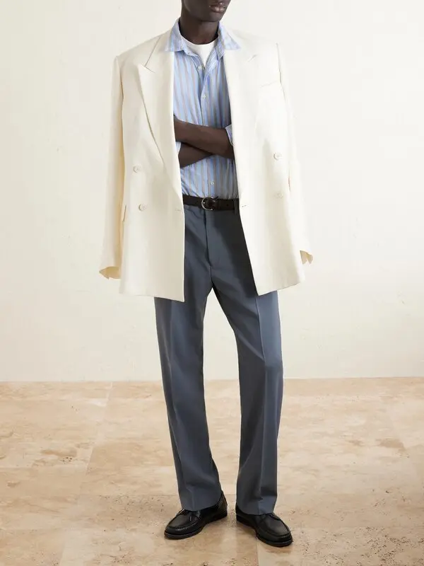 Paul Smith Straight-leg Wool Trousers - Blue