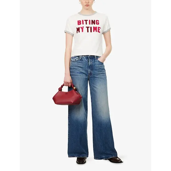 MOTHER The Ditcher Roller Zip Sneak Wide-leg Jeans - Remember When