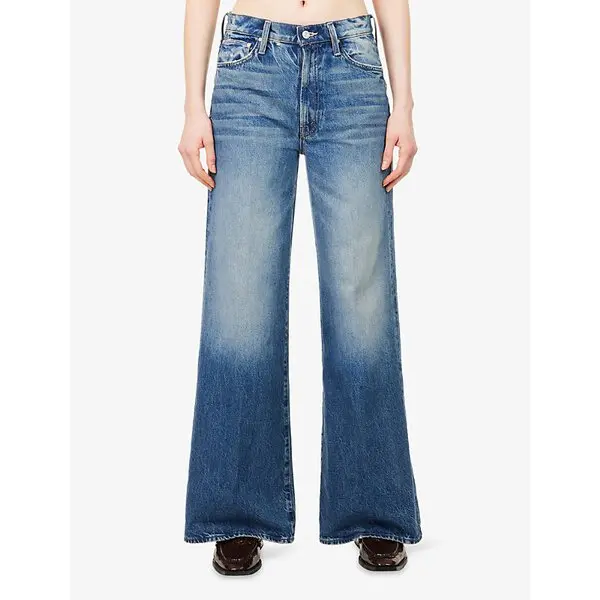 MOTHER The Ditcher Roller Zip Sneak Wide-leg Jeans - Remember When
