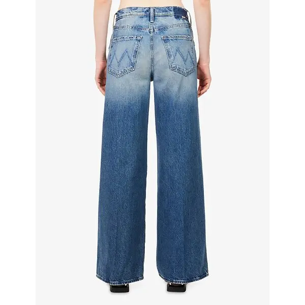 MOTHER The Ditcher Roller Zip Sneak Wide-leg Jeans - Remember When