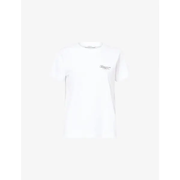 Givenchy Logo-print Cotton-jersey T-shirt - White