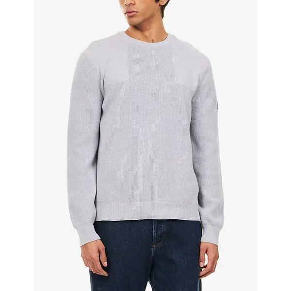 Belstaff Commander Rib-knit Cotton Jumper