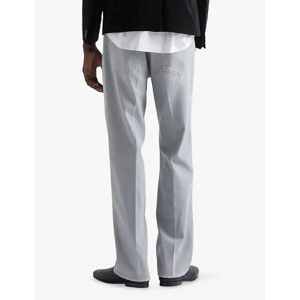 Prada Straight-leg Mid-rise Denim Jeans - Grey