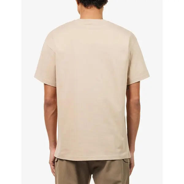 Givenchy Paris Crewneck Cotton-jersey T-shirt - Beige / Black