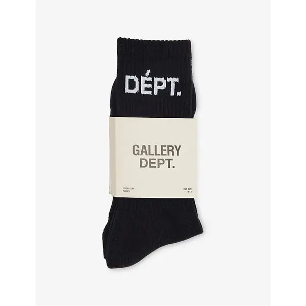 GALLERY DEPT. Logo Cotton-blend Socks - Black