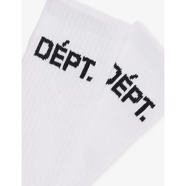 GALLERY DEPT. Logo Cotton-blend Socks - Clean White