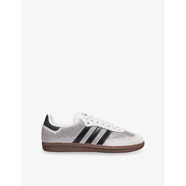 Adidas Samba Og Rhinestone-embellished Leather Trainers