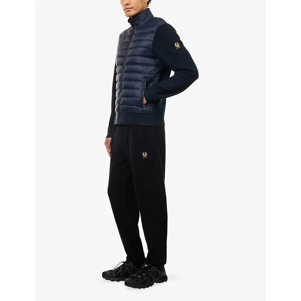 Belstaff Shell-down High-neck Cotton Cardigan