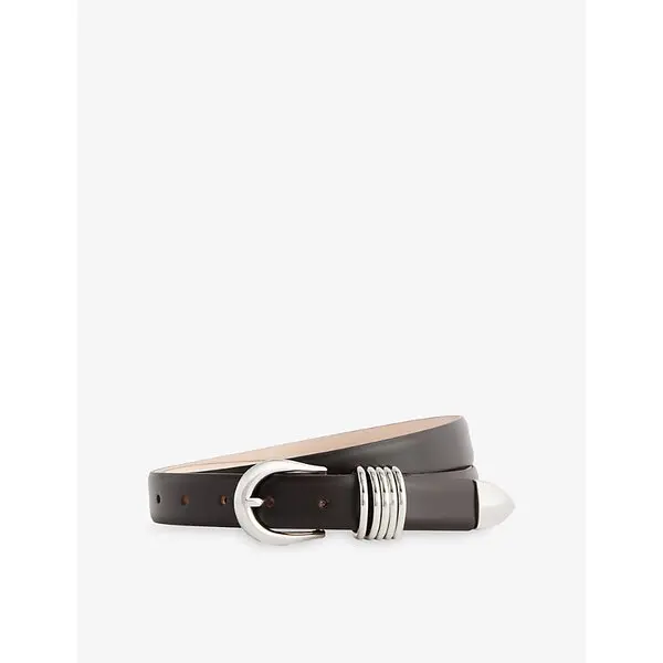 DEHANCHE Hollyhock Leather Belt - Marrone